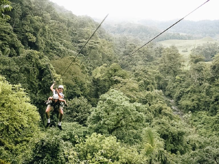 Ziplining Though the Costa Rican Rain Forest