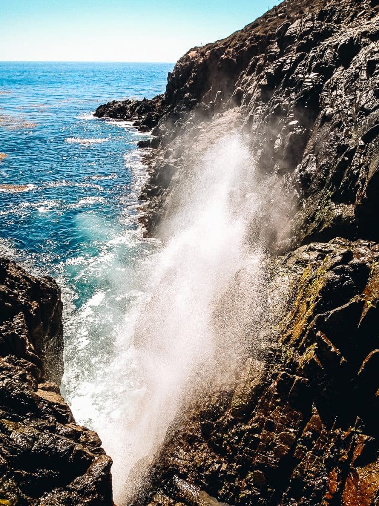 The Blow Hole at La Bufadora in Ensenada, Mexico