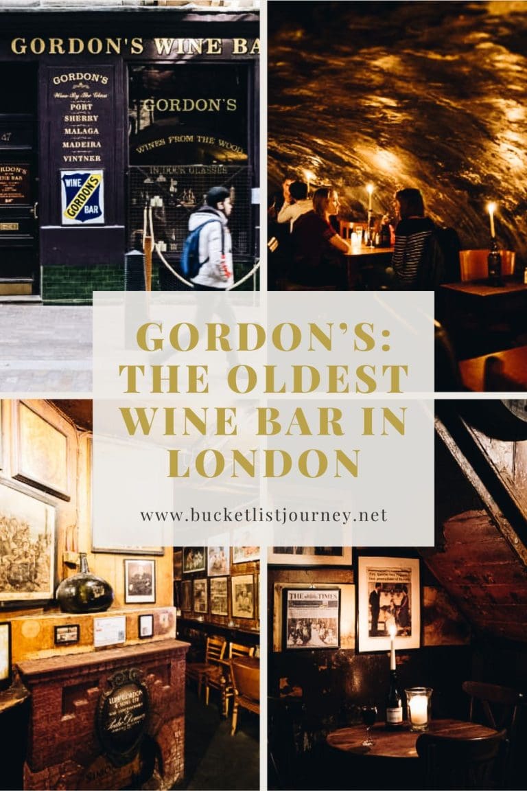 Gordon's: The Oldest Wine Bar in London