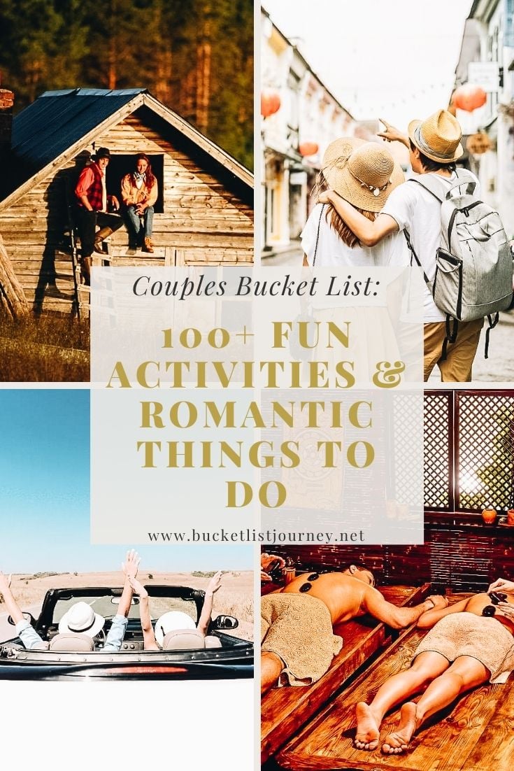 Couples Bucket List: 100+ Fun Activities & Things to Do