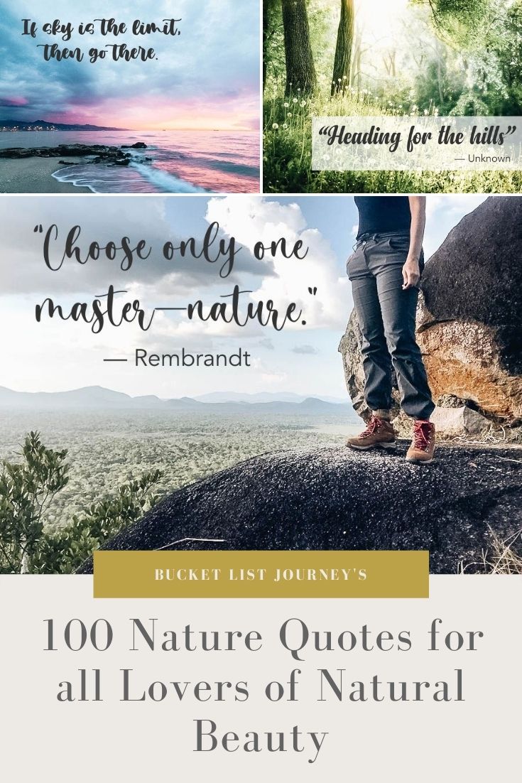 100 Nature Quotes for all Lovers of Natural Beauty