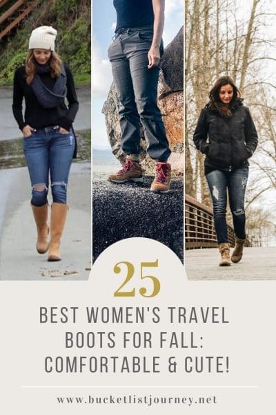25 Best Women’s Travel Boots for Fall: Comfortable & Cute!