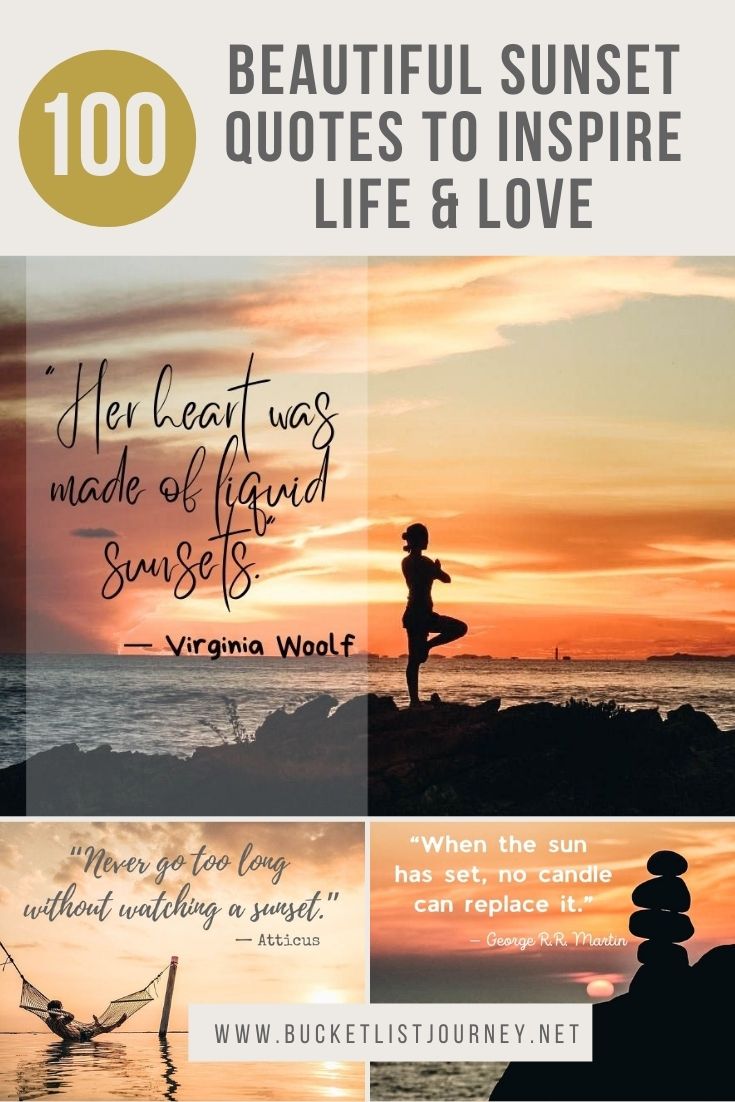100 Beautiful Sunset Quotes to Inspire Life & Love