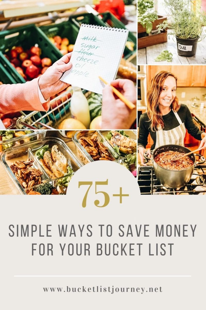 75+ Simple Ways to Save Money for Your Bucket List