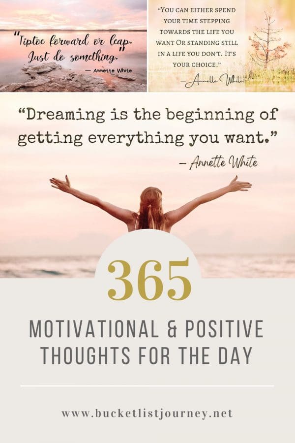 365 Motivational & Positive Thoughts for the Day