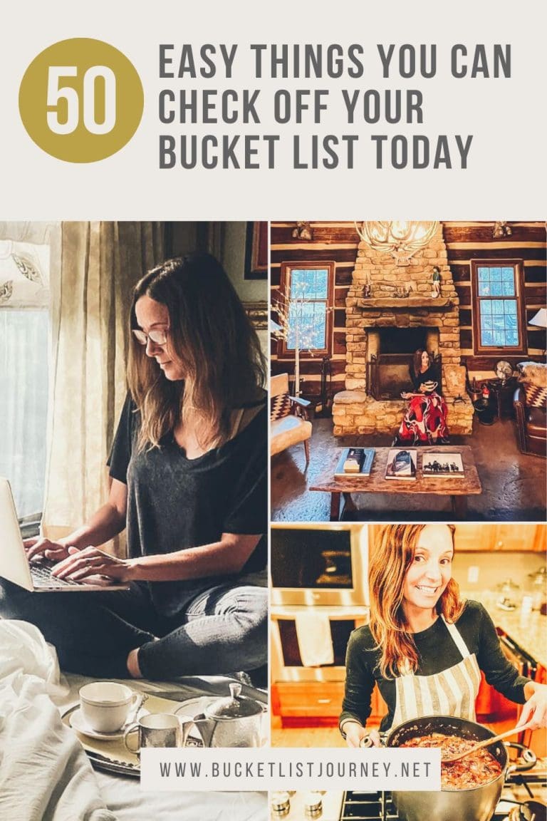 50 Easy Things You Can Check Off Your Bucket List Today